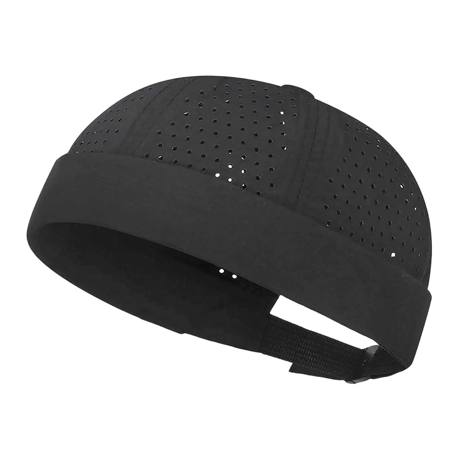 Men's Breathable Brimless Hat Summer Style Mesh Cap Brimless Hats for ...