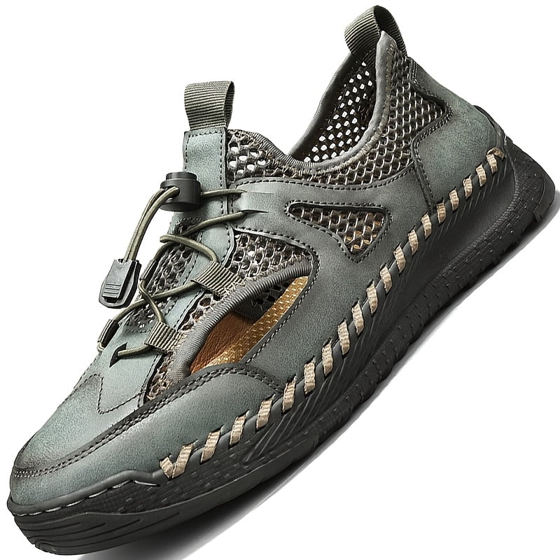 Men's Breathable Closed Toe Sandals Lightweight Casual Walking Shoes ...