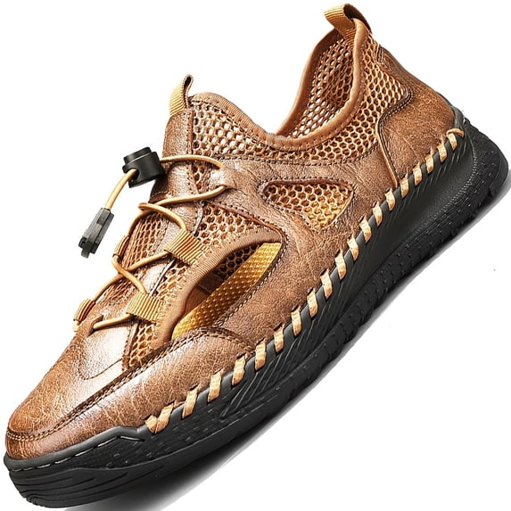 Men's Breathable Closed Toe Sandals Lightweight Casual Walking Shoes ...