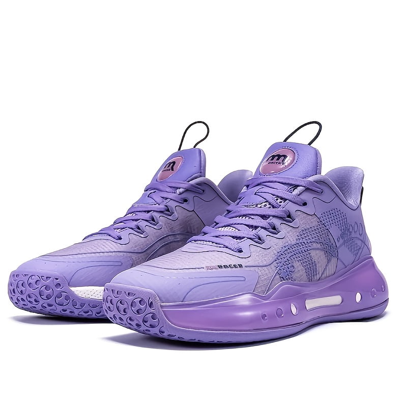 Men's Breathable Lightweight Mid-Top Basketball Running Shoes - White ...