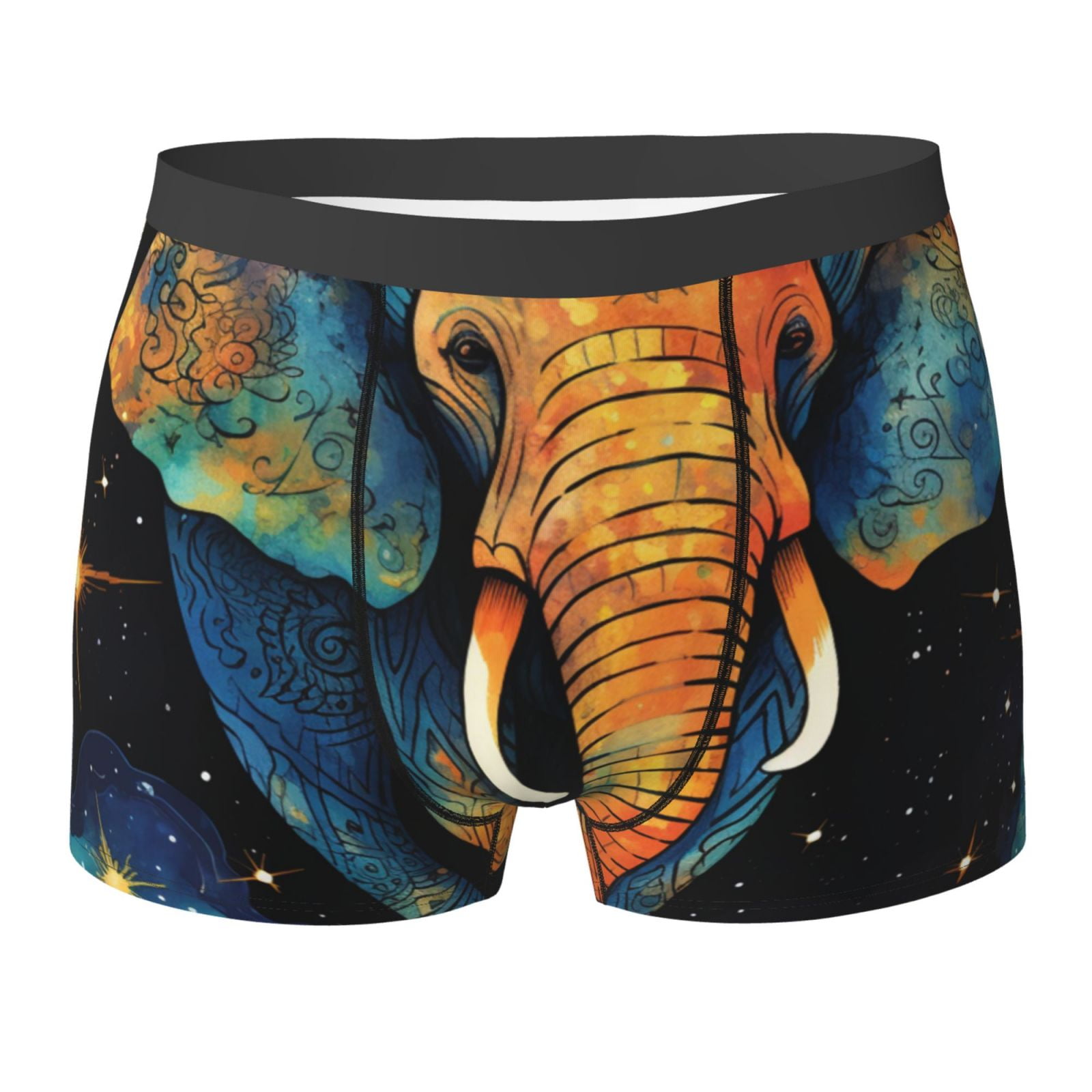Men's Breathable Underwear Boxer Briefs Panties Pouch, Elephant Indian ...