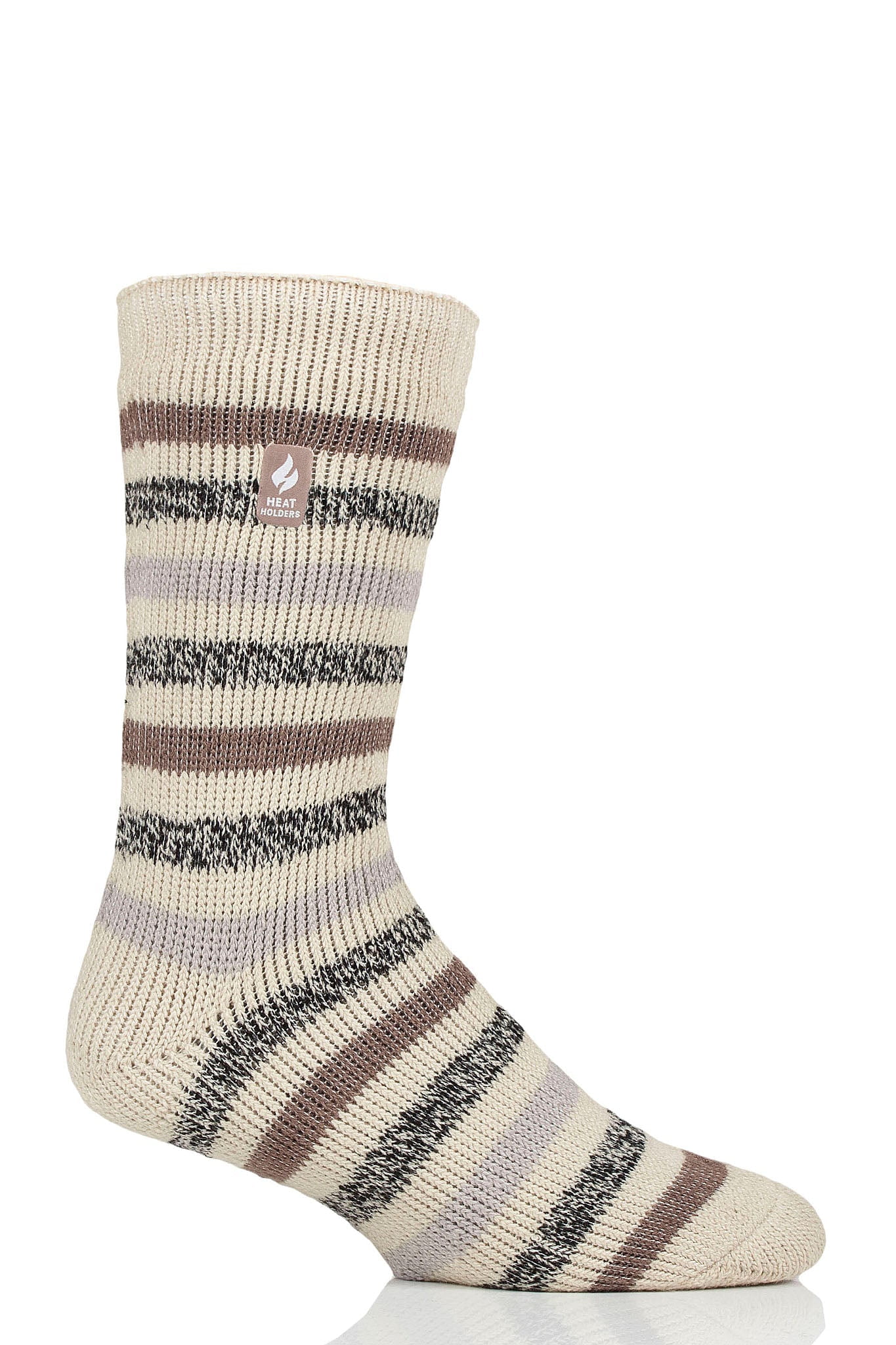 Heat Holders Men's Brian ORIGINAL Striped Crew Socks | Warm + Soft ...