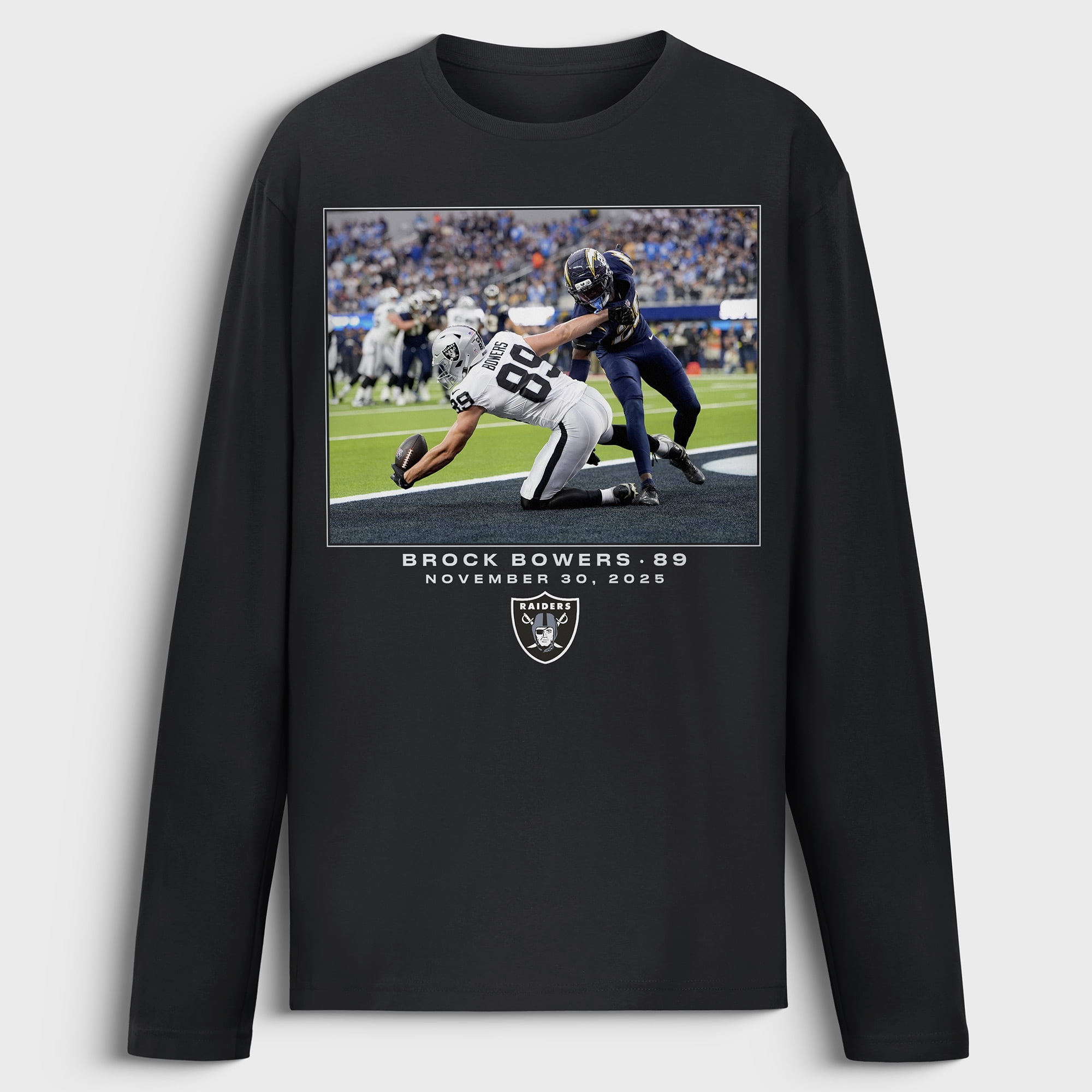 Men's Brock Bowers Black Las Vegas Raiders NFL Flash Features Week 13 ...
