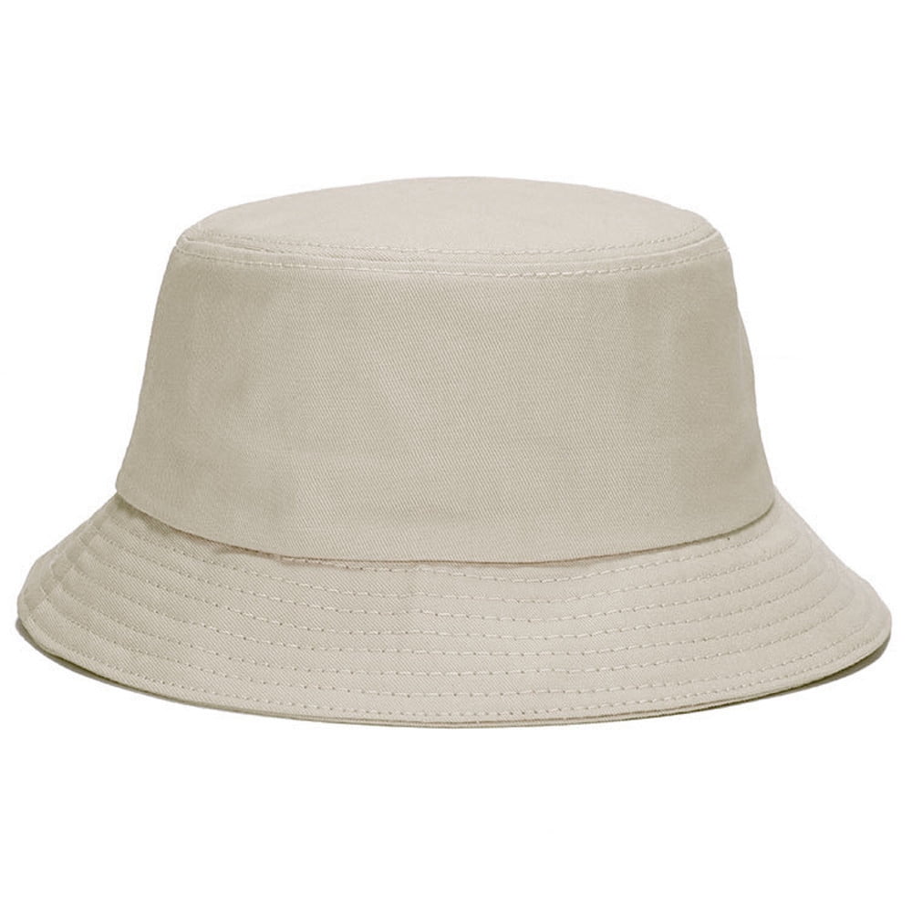 Men's Bucket Hat for Summer Cotton Fishing Cap with Wide Brim for Sun ...