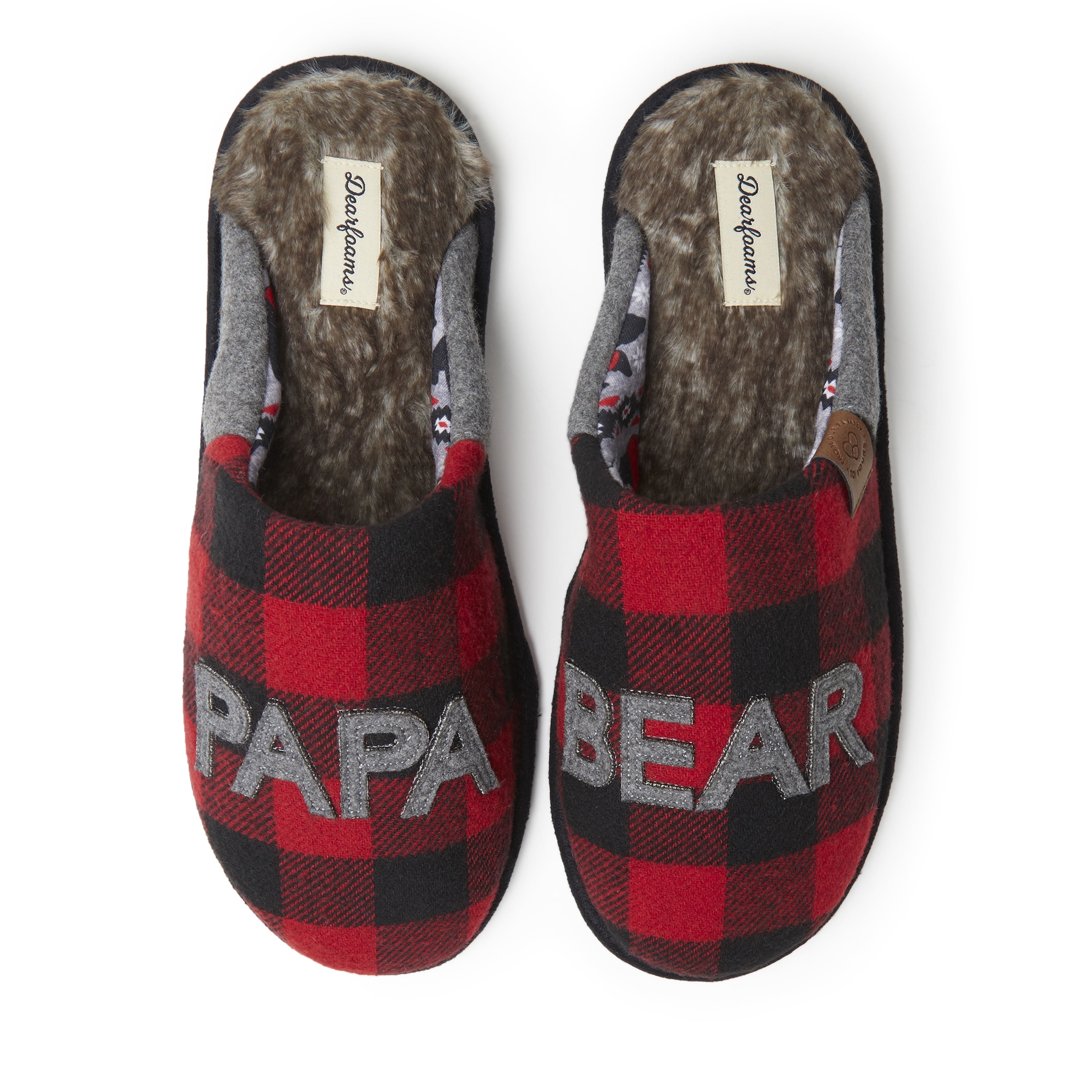 Men's Buffalo Check Papa Bear Scuff - Walmart.com