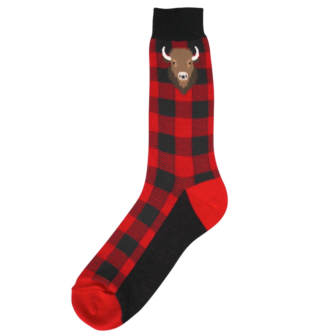 Foot Traffic, Men's Buffalo Plaid Socks, Great Gift - Walmart.com