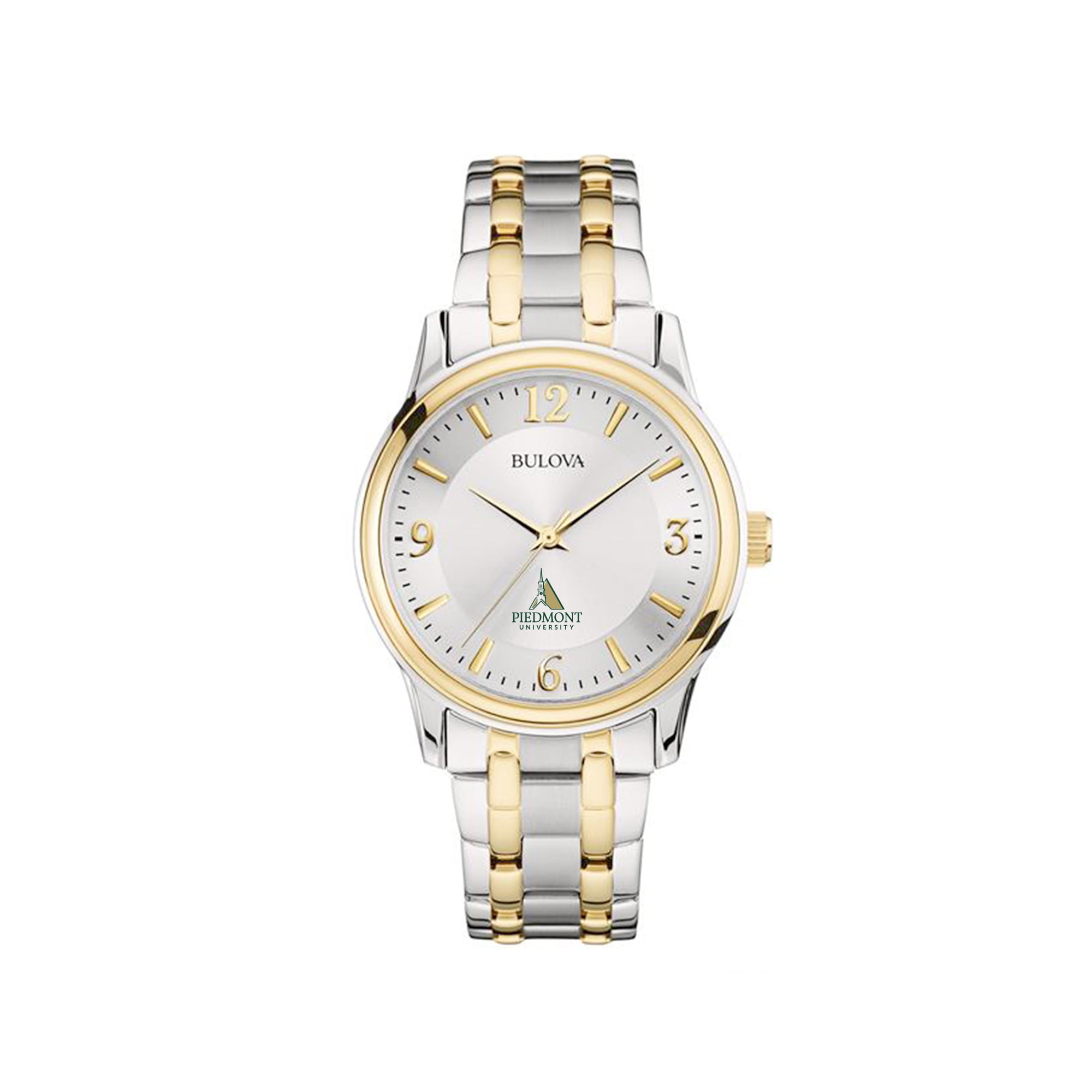 Men's Bulova Piedmont Lions Silver Two-Tone Watch - Walmart.com