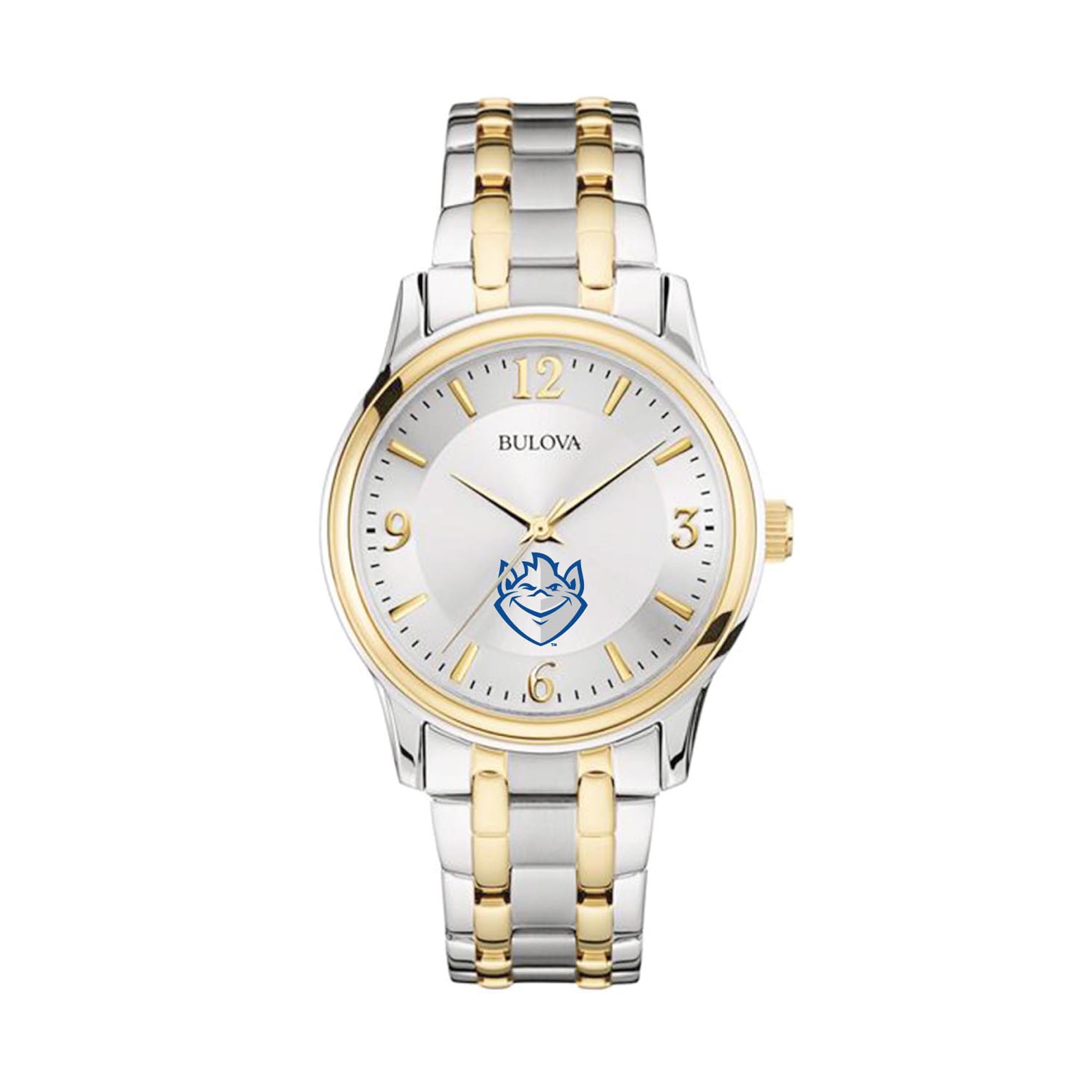 Men's Bulova Silver/Gold Saint Louis Billikens Two-Tone Stainless Steel ...