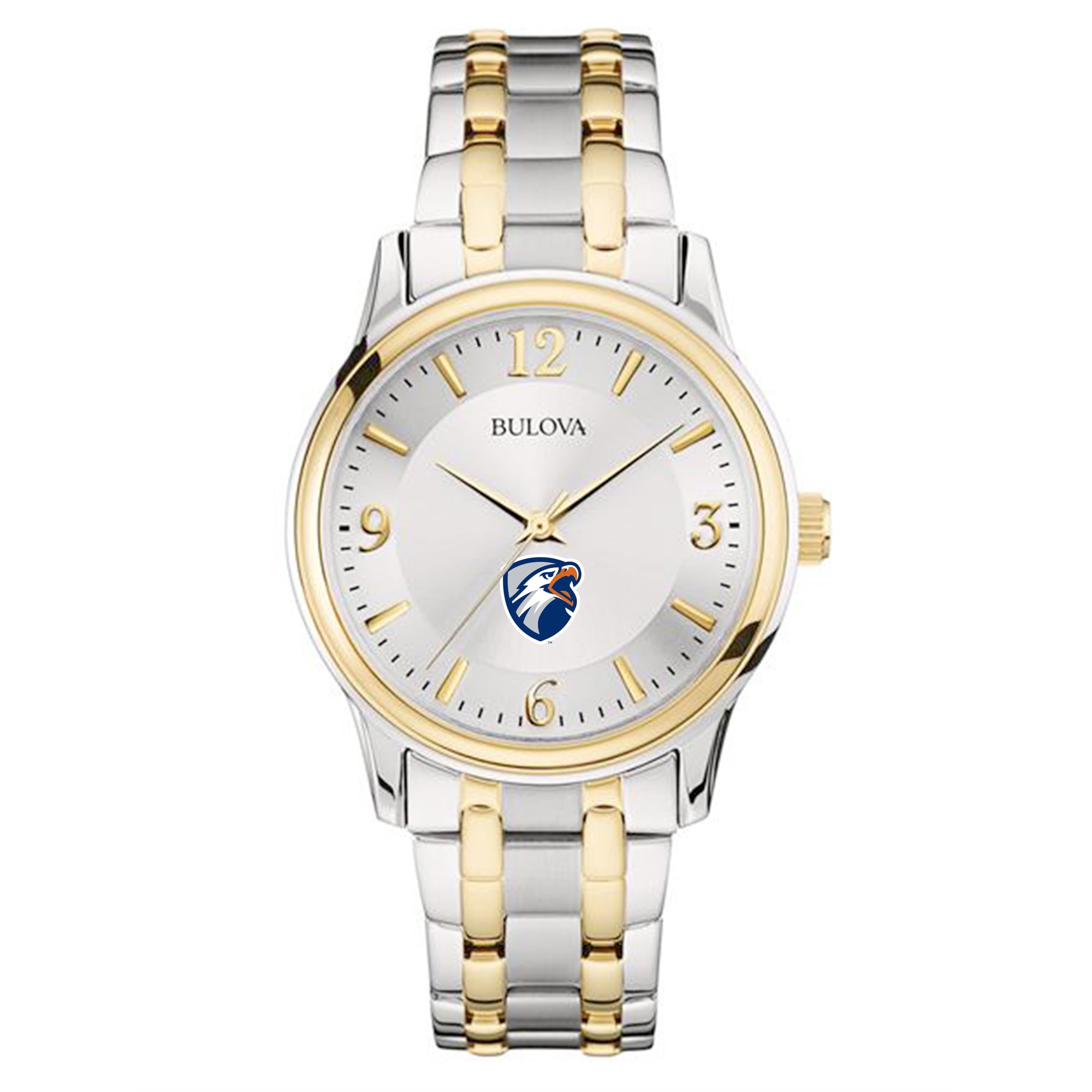 Men's Bulova Silver/Gold Texas Tyler Patriots Two-Tone Stainless Steel ...