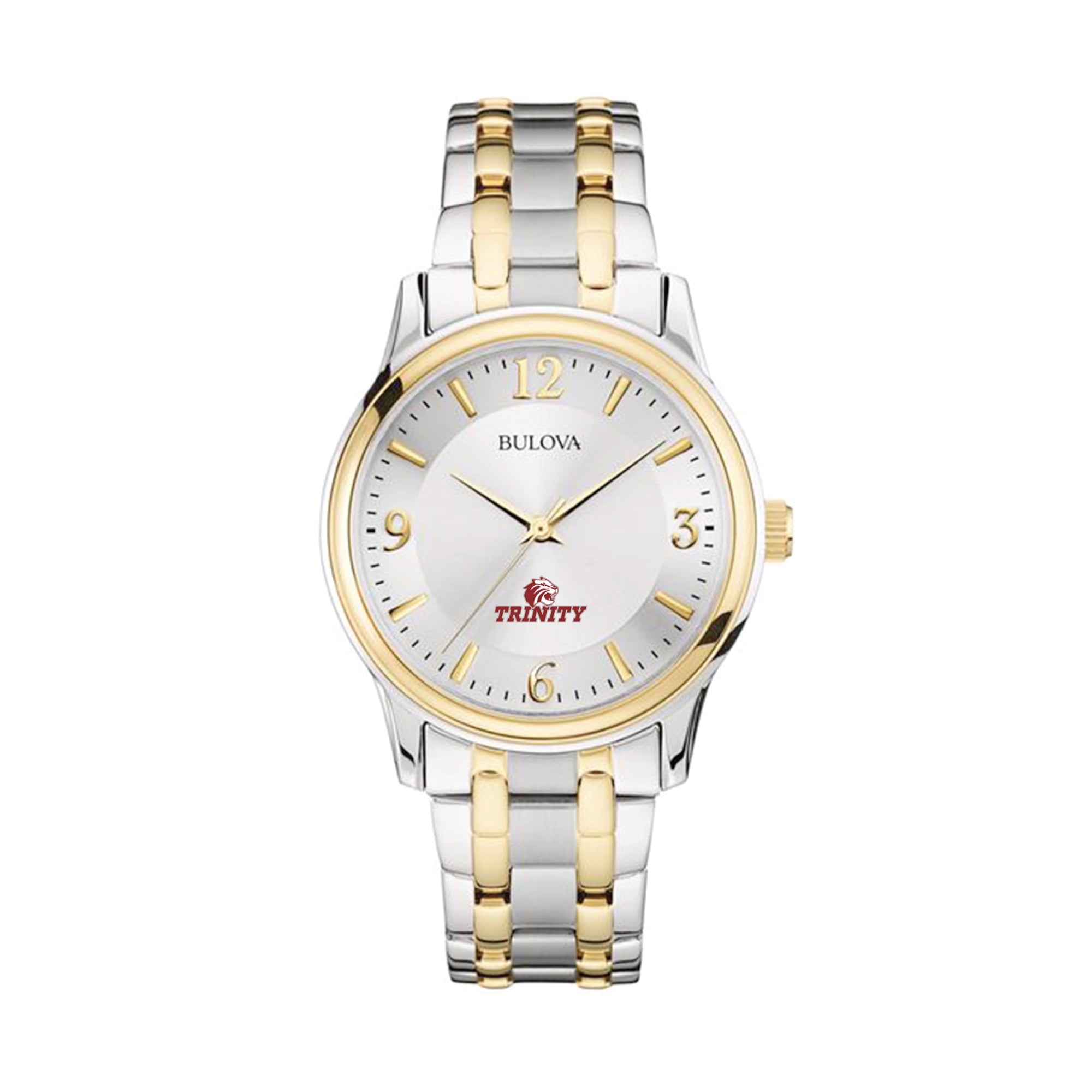 Men's Bulova Silver/Gold Trinity Tigers Two-Tone Stainless Steel Watch ...