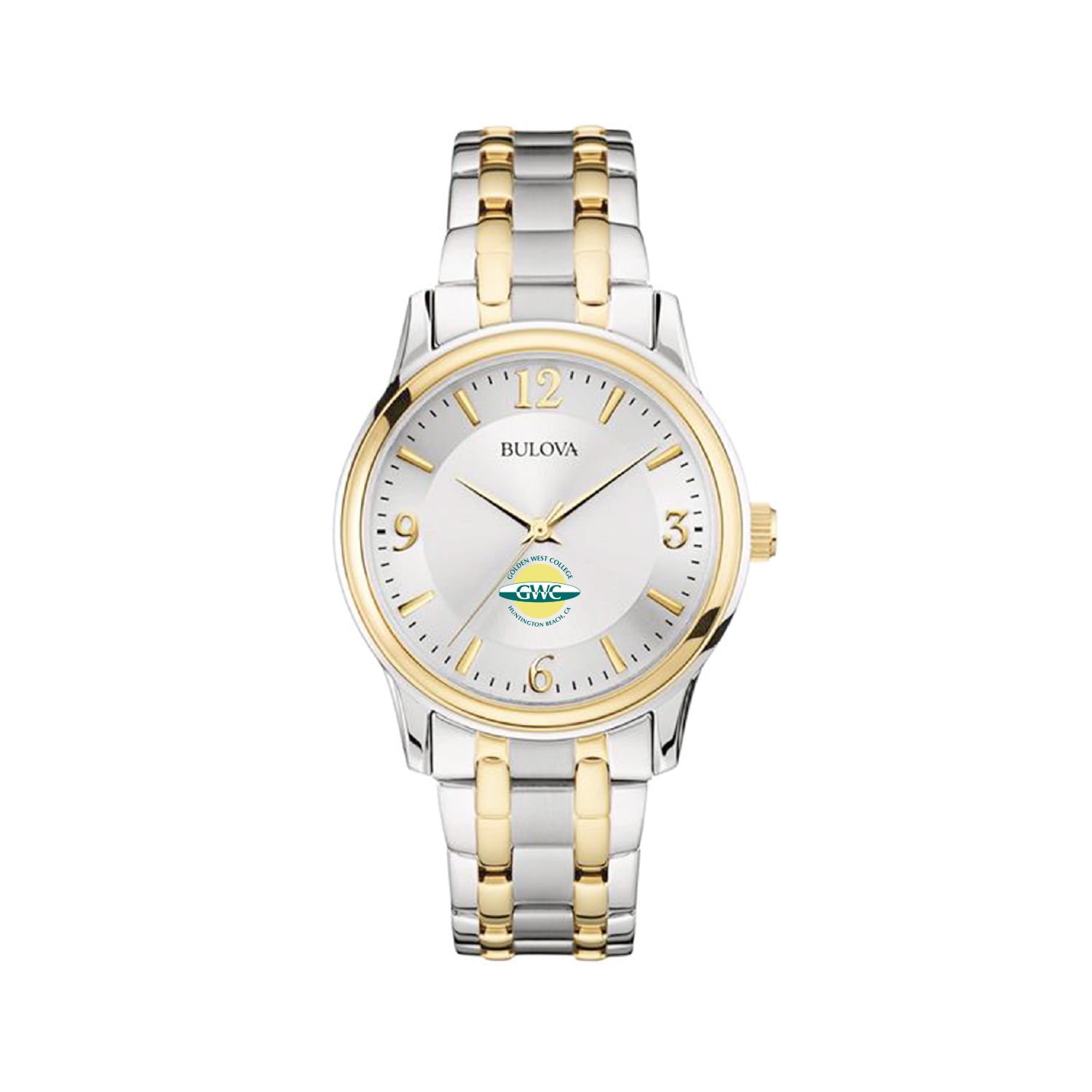 Men's Bulova Silver Golden West College Classic Two-Tone Round Watch ...