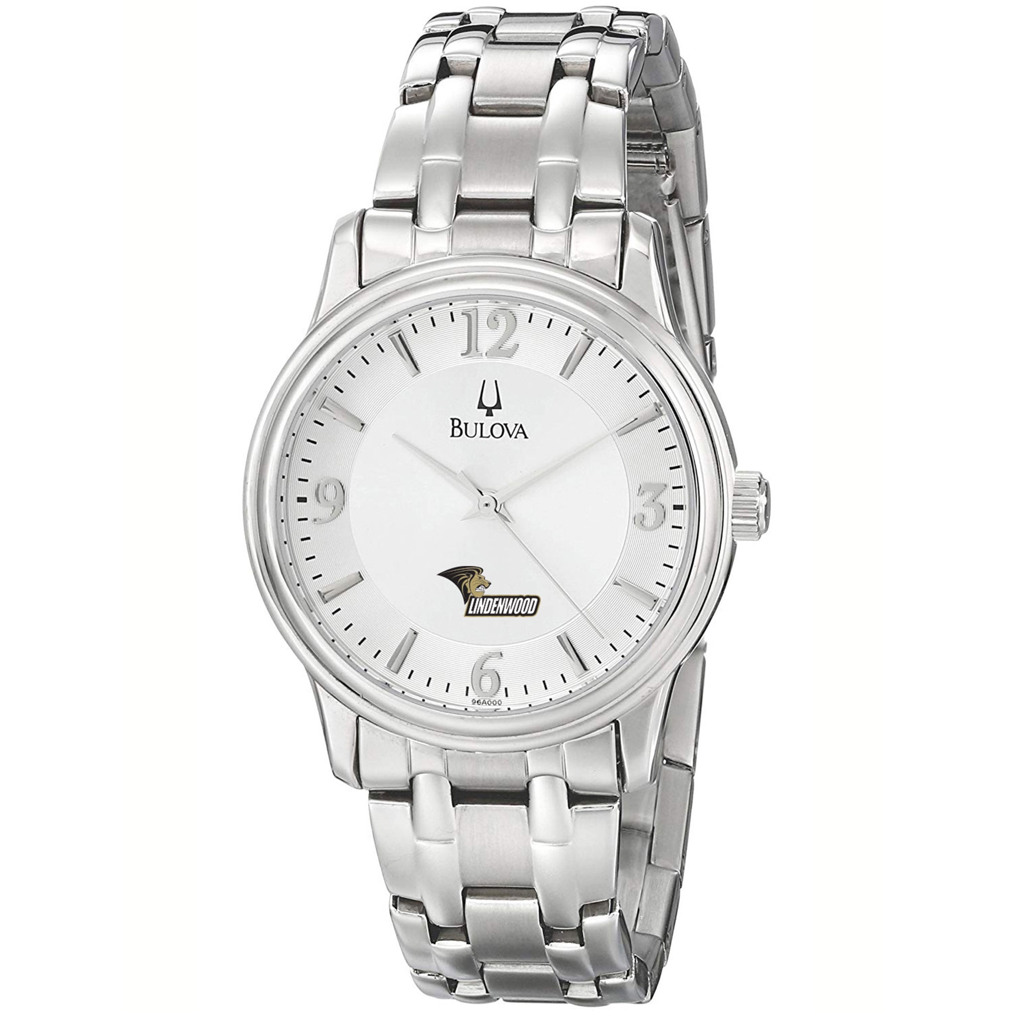Men's Bulova Silver Lindenwood Lions Stainless Steel Quartz Watch ...