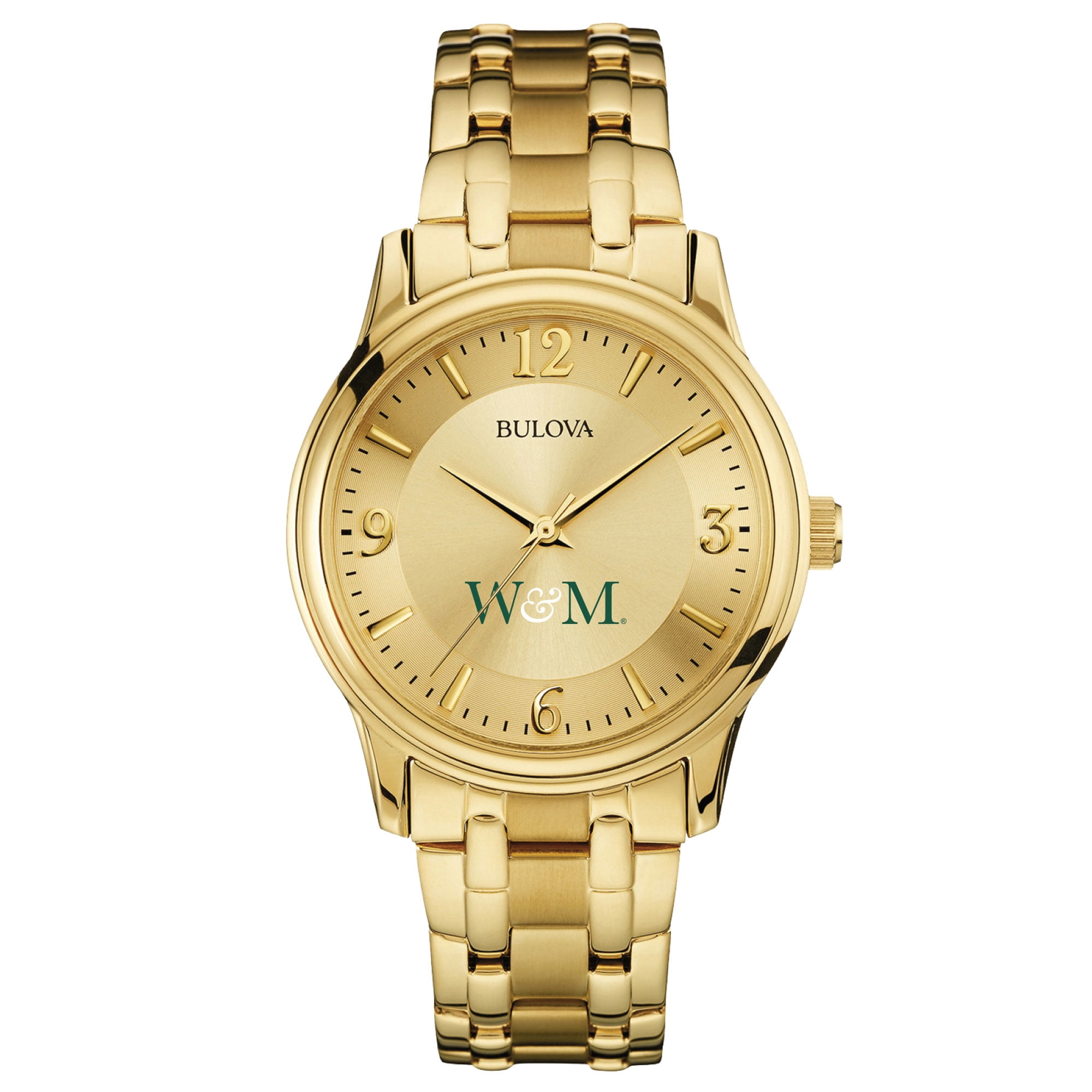 Men's Bulova William & Mary Tribe Gold-Tone Watch - Walmart.com