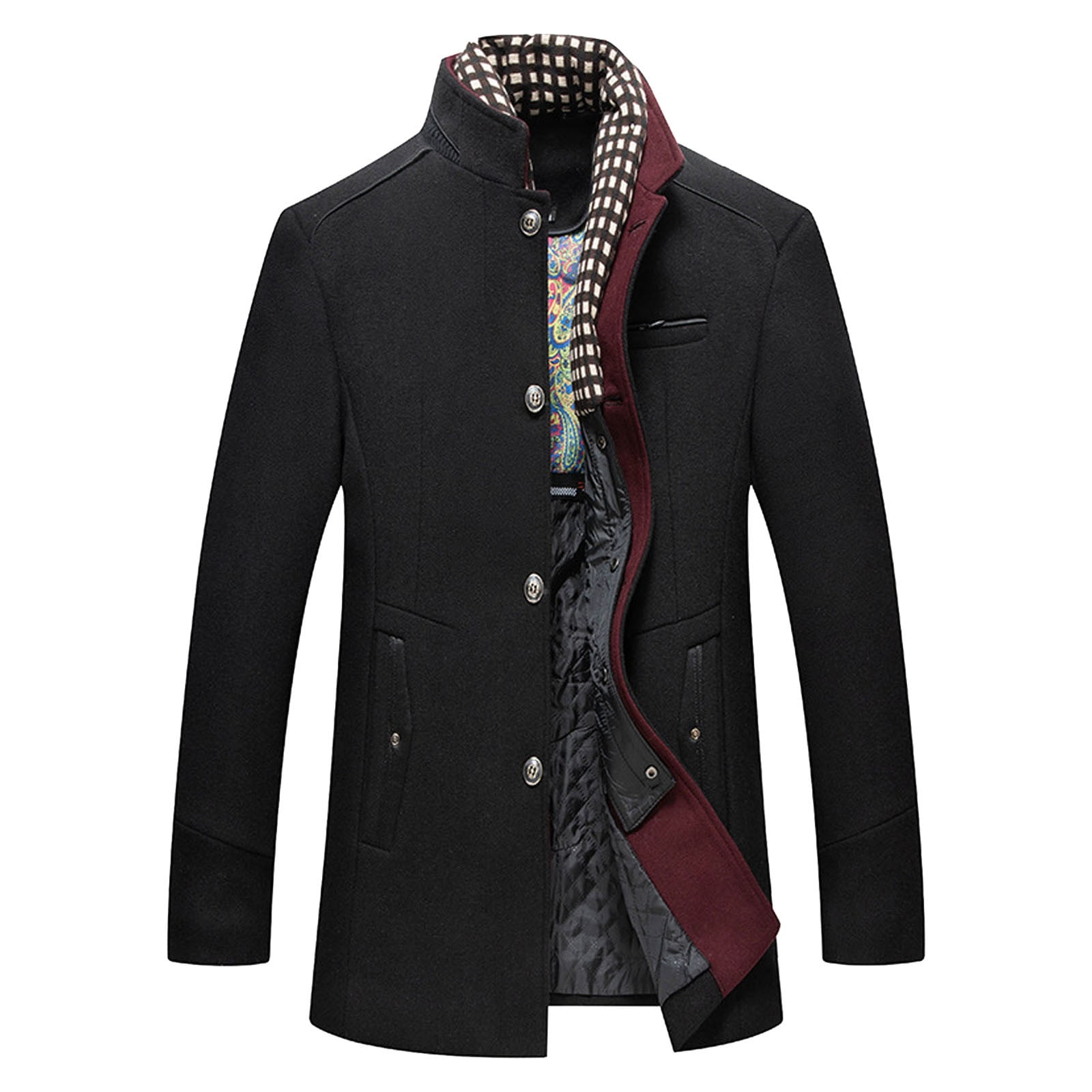 Men's Business Casual Anorak Coat Lightweight Water- Jacket with ...