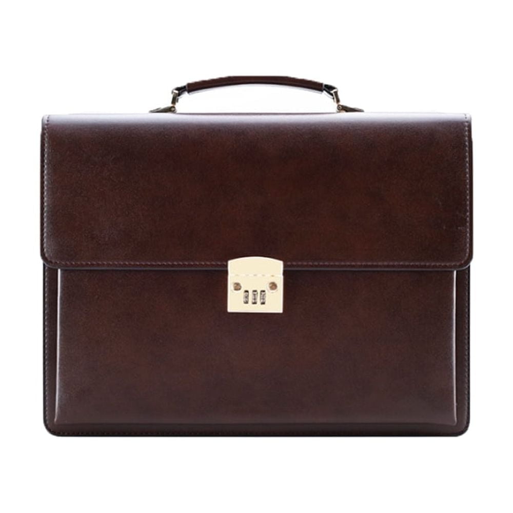 Quarryus Password Lock Briefcase for Men Leather Portfolio Large ...