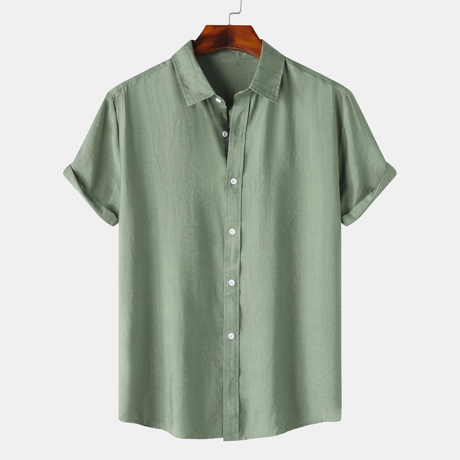 Men's Button Down Shirts Short Sleeve Casual Shirts Summer Beach Shirts ...