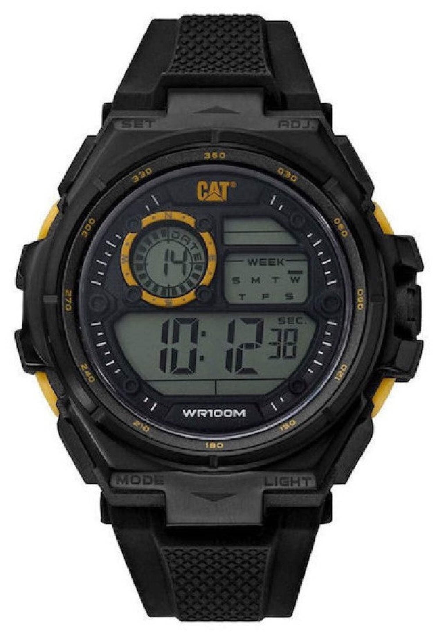 Men's CAT Hybrid Caterpillar Chronograph Black Digital Watch OD16721147 ...