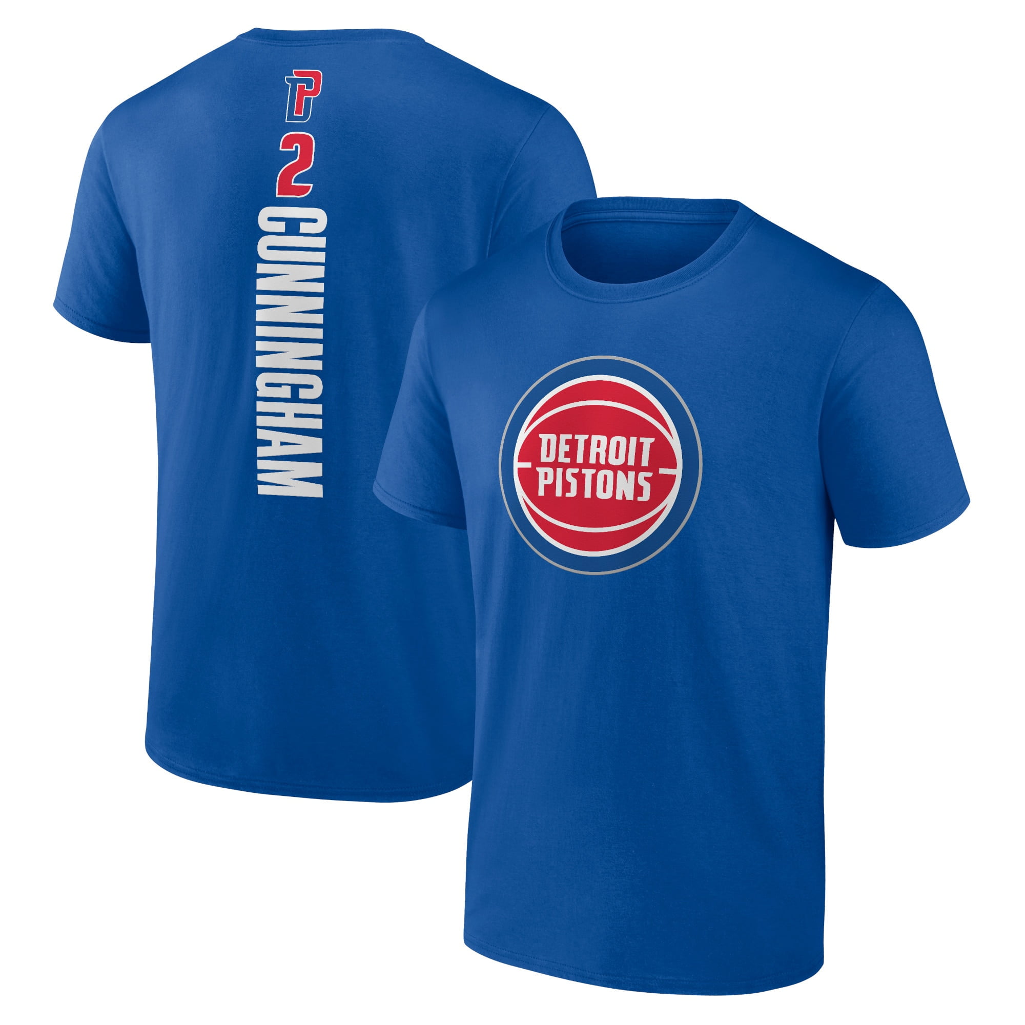 Men's Cade Cunningham Blue Detroit Pistons Playmaker Name & Number T ...