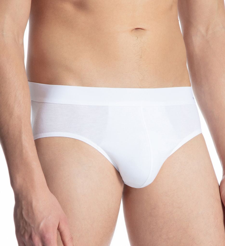 Men's Calida 22090 Cotton Code Mini Brief (White L) - Walmart.com
