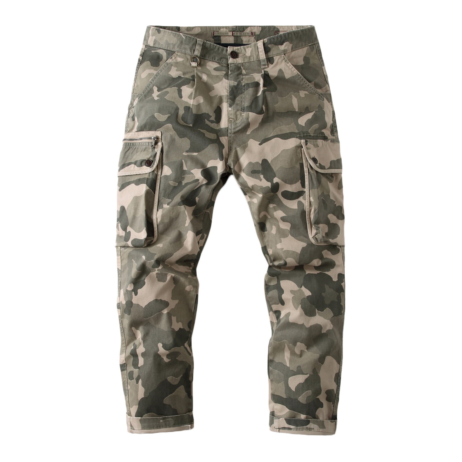 Men's Camo Cargo Pants -Military Fatigue Pant Camouflage Hunting Combat ...