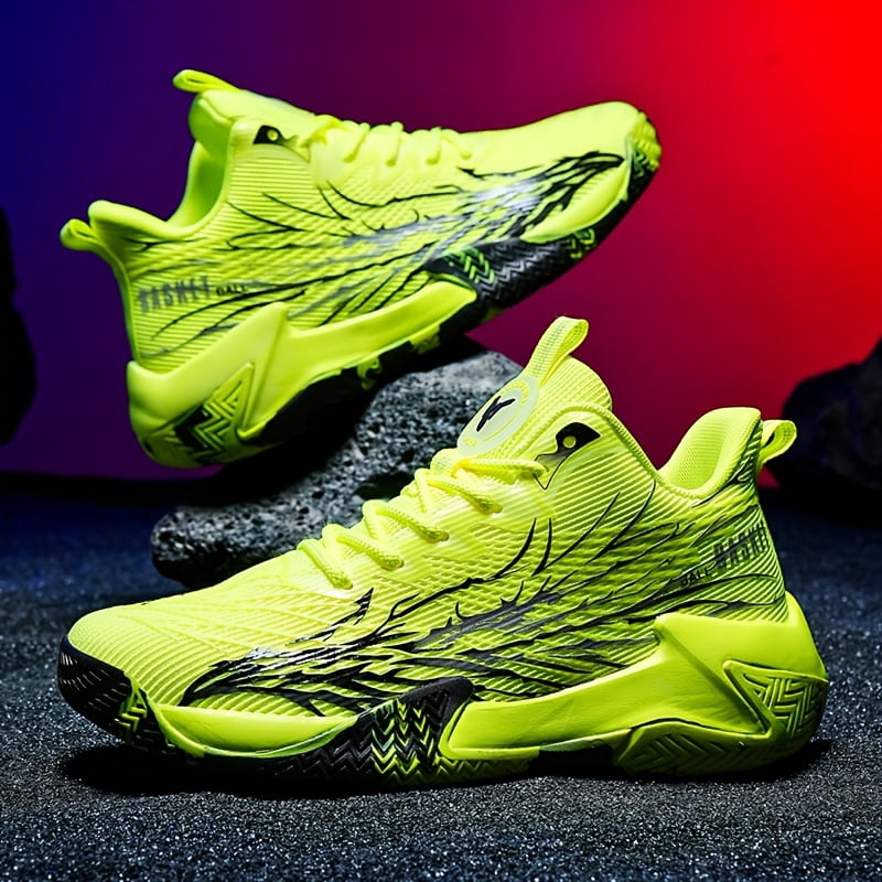 Men’s Camouflage Basketball Sneakers, Breathable Cushioned Athletic ...