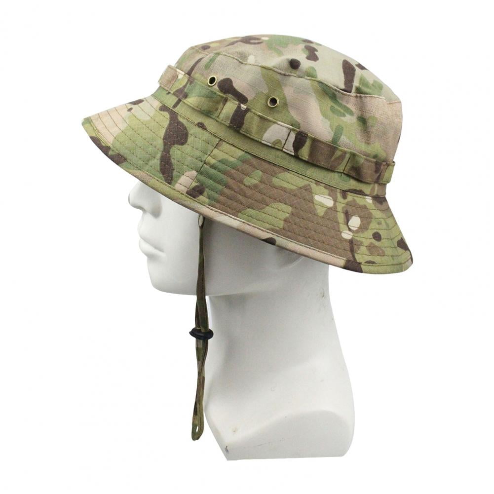 Men's Camouflage Boonie Hats 3D Leaves Camo Cap Ghillie Caps Hunter ...