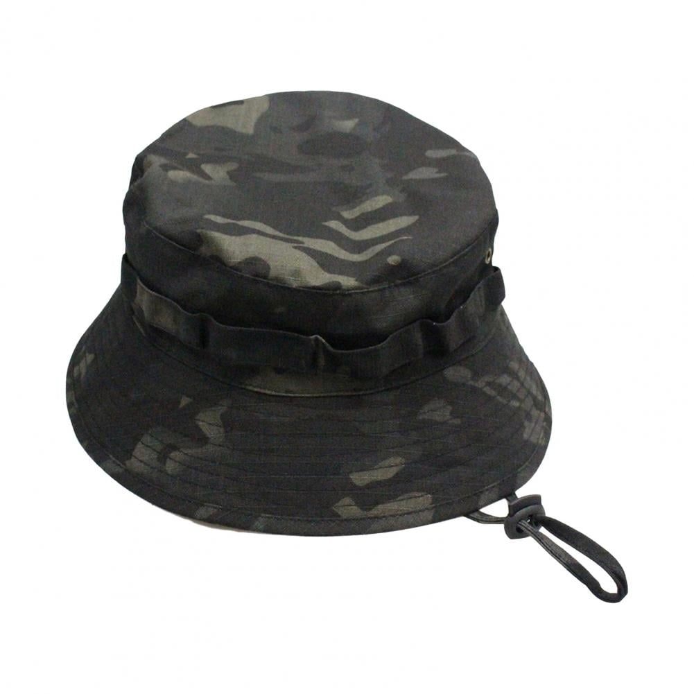 Men's Camouflage Boonie Hats 3D Leaves Camo Cap Ghillie Caps Hunter ...