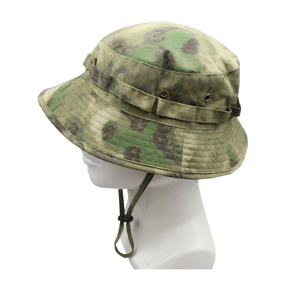 Men's Camouflage Boonie Hats 3D Leaves Camo Cap Ghillie Caps Hunter ...