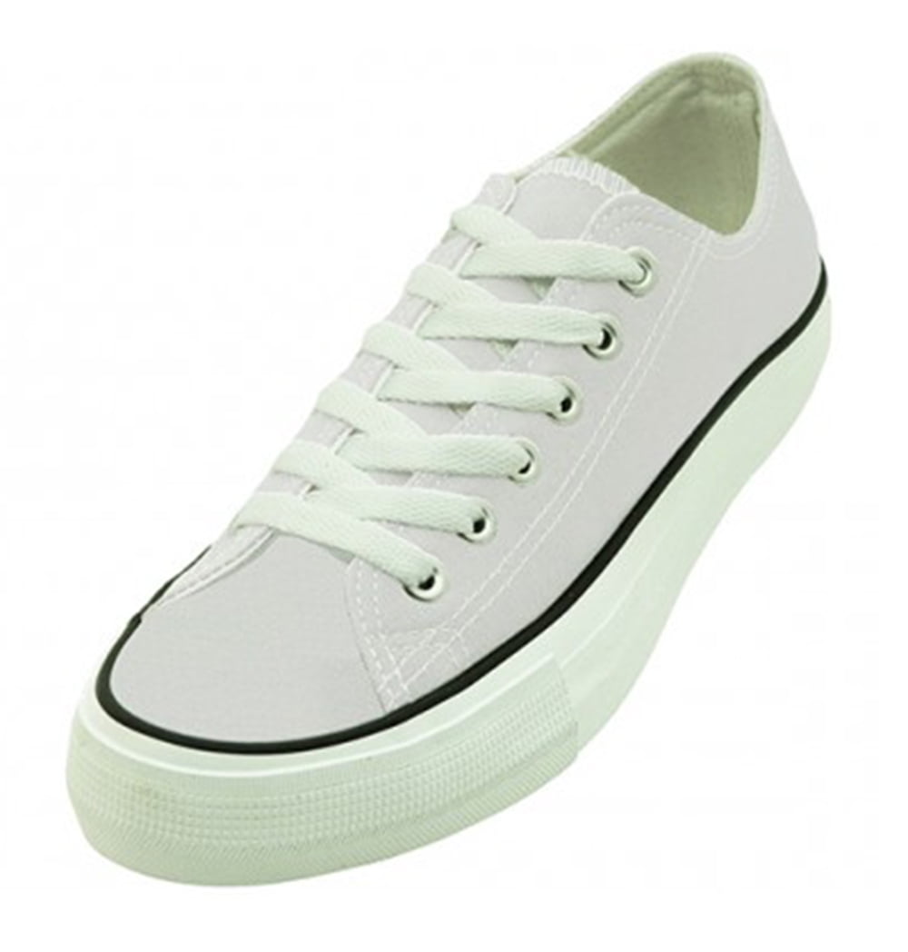 Men's Canvas Sneakers Classic Lace Up Fashion Causal Shoes - Walmart.com