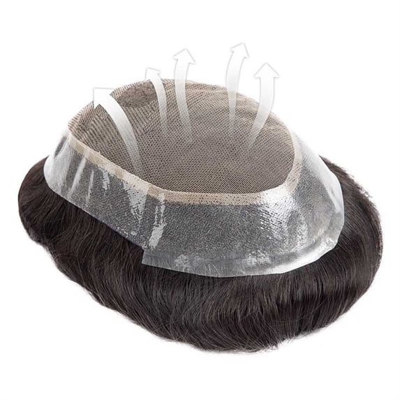 Men's Capillary Prosthesis French Lace Hair System Mens Toupee Remy ...