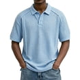 Men's Capri Breeze Waffle Polo Shirts – Stretchy Quick Dry Short Sleeve ...