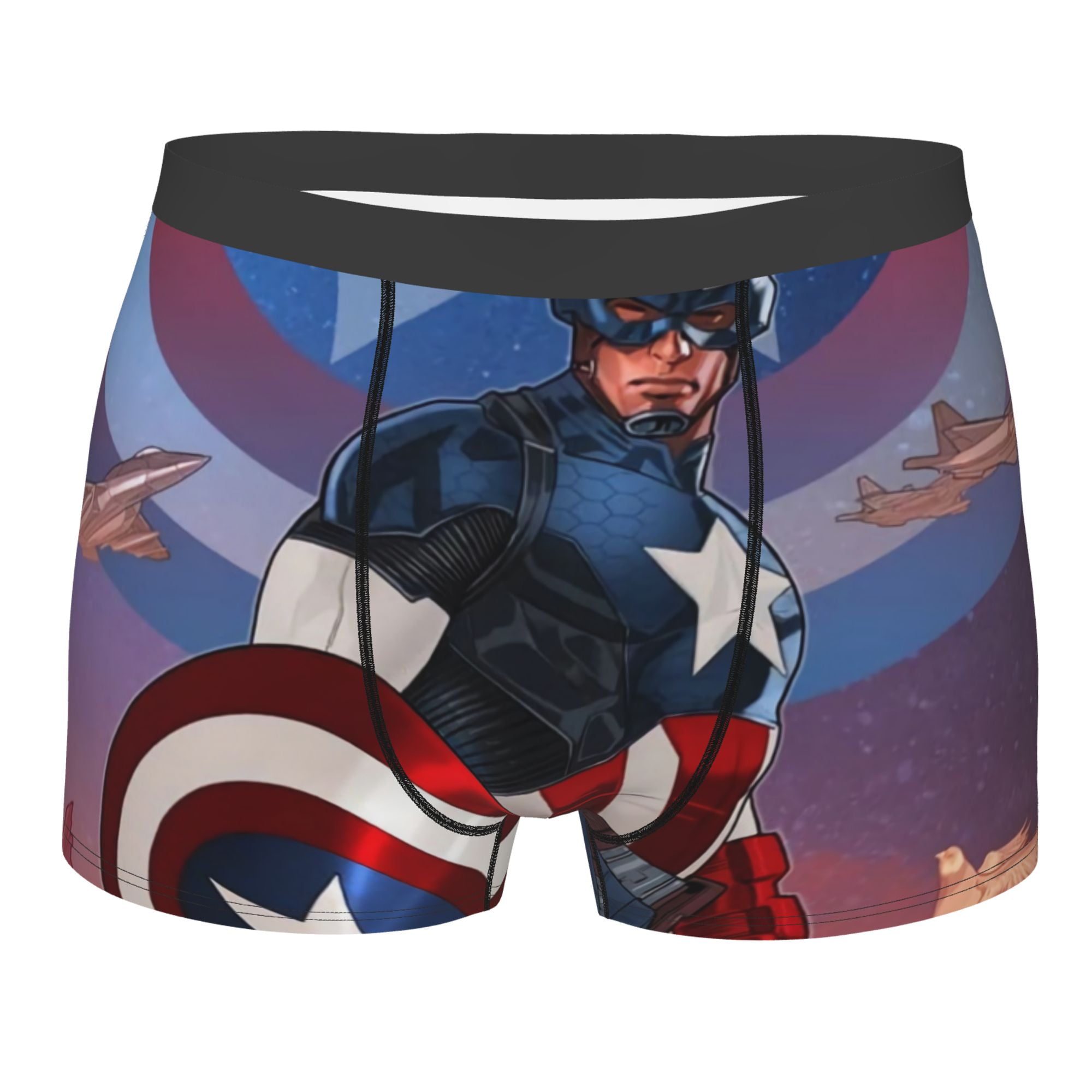 Men's Captain-America Boxer Briefs Funny Boxer Shorts Hilarious Gag ...
