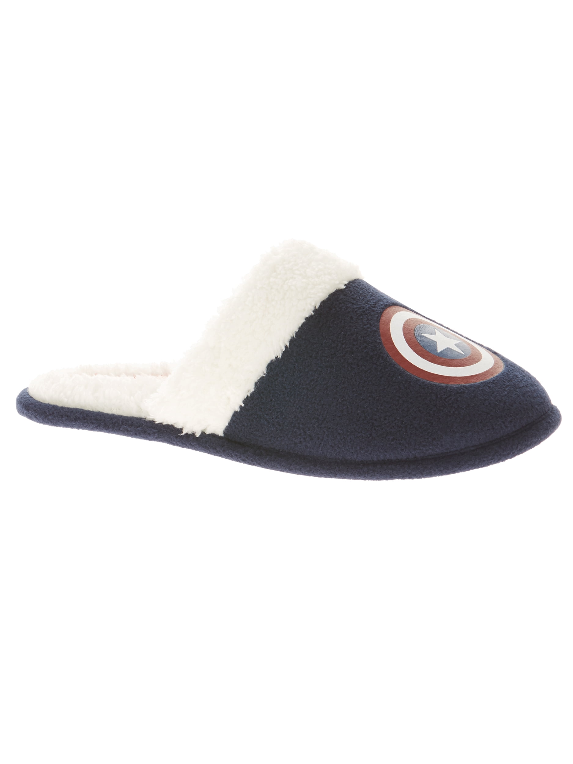 Men's Captain America Logo Scuff Slipper - Walmart.com