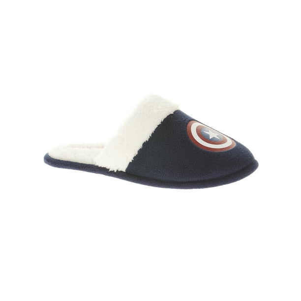 Men's Captain America Logo Scuff Slipper - Walmart.com