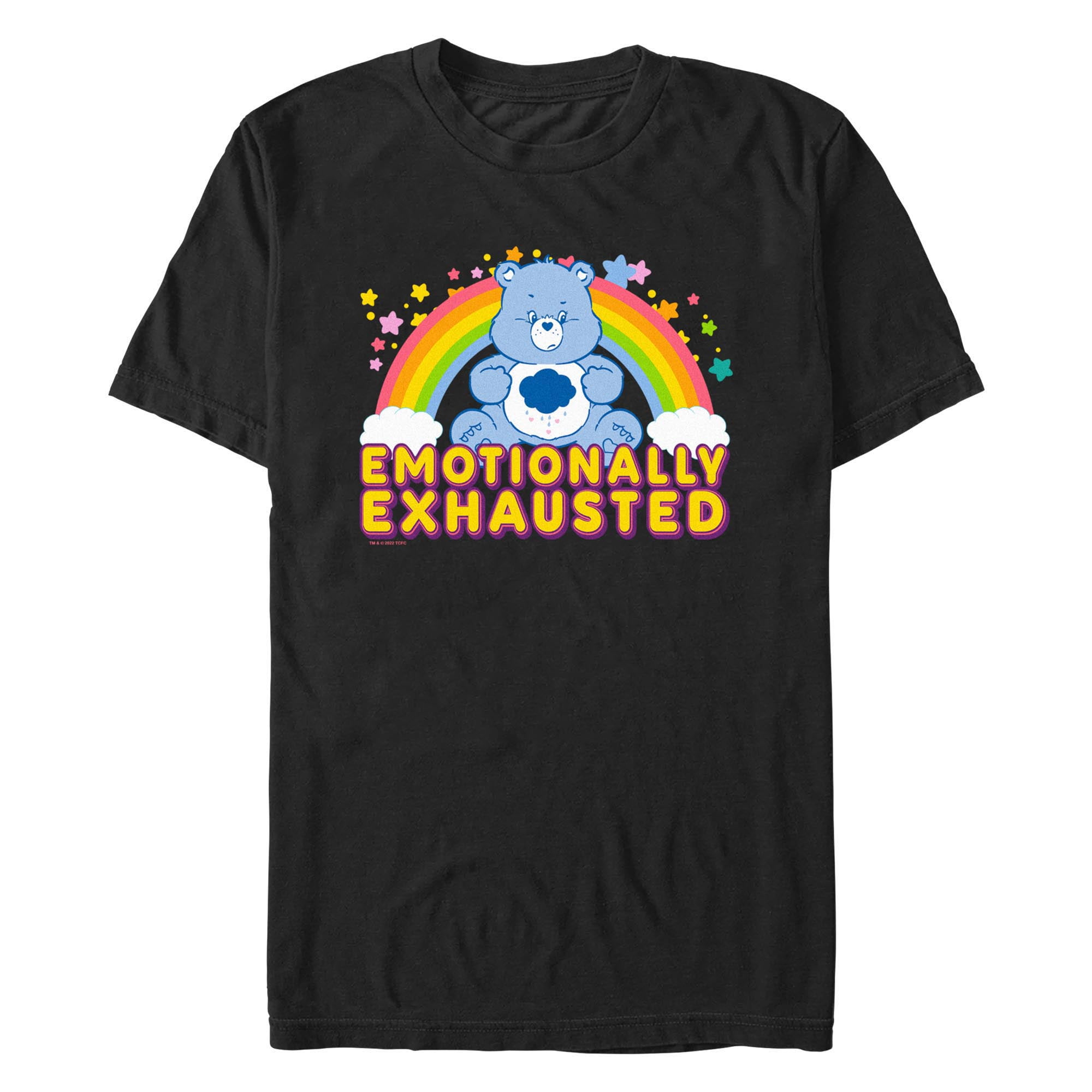 Men's Care Bears Grumpy Bear Emotionally Exhausted Graphic T-Shirt - Walmart.com