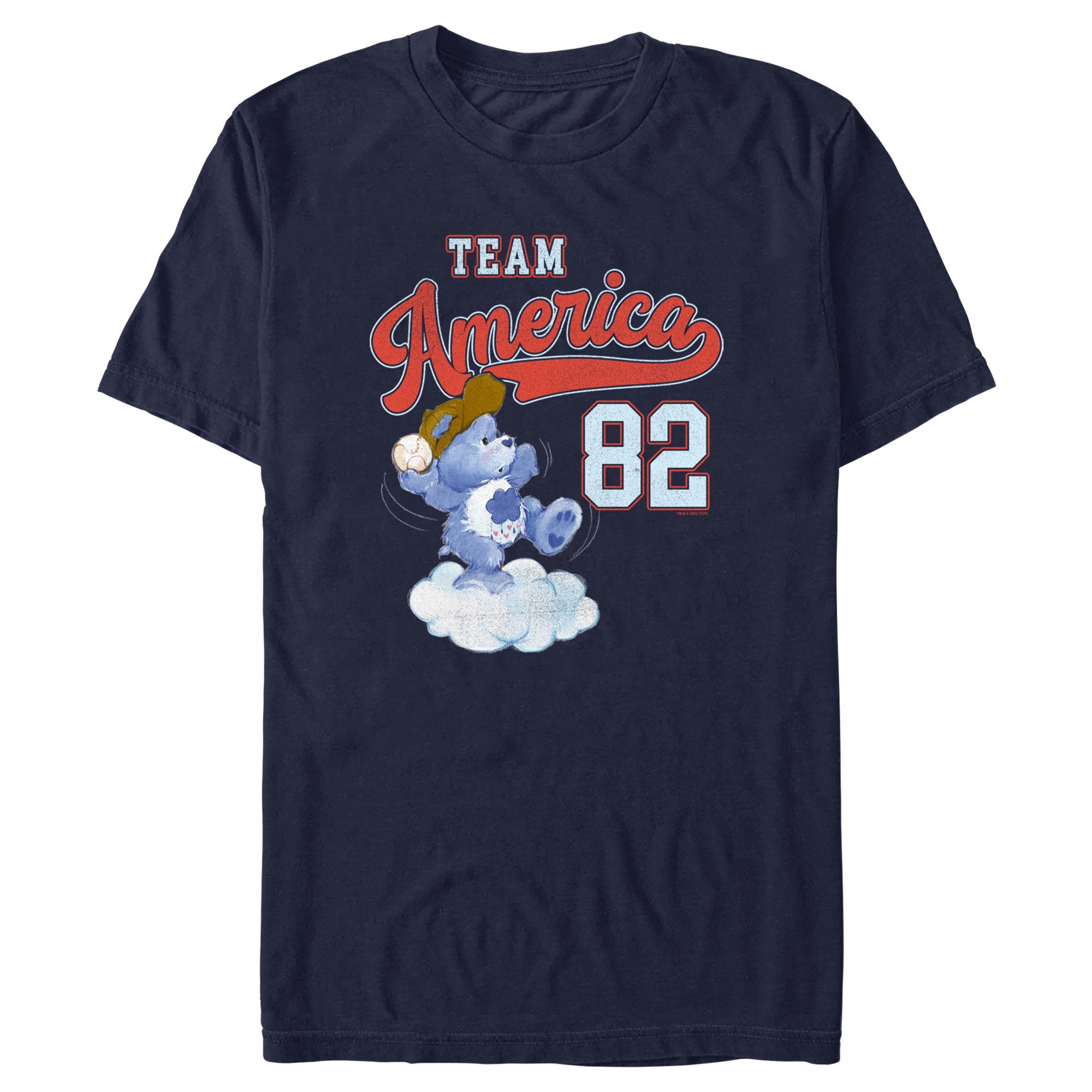 Men's Care Bears Grumpy Bear Team America 82 Graphic T-Shirt - Walmart ...