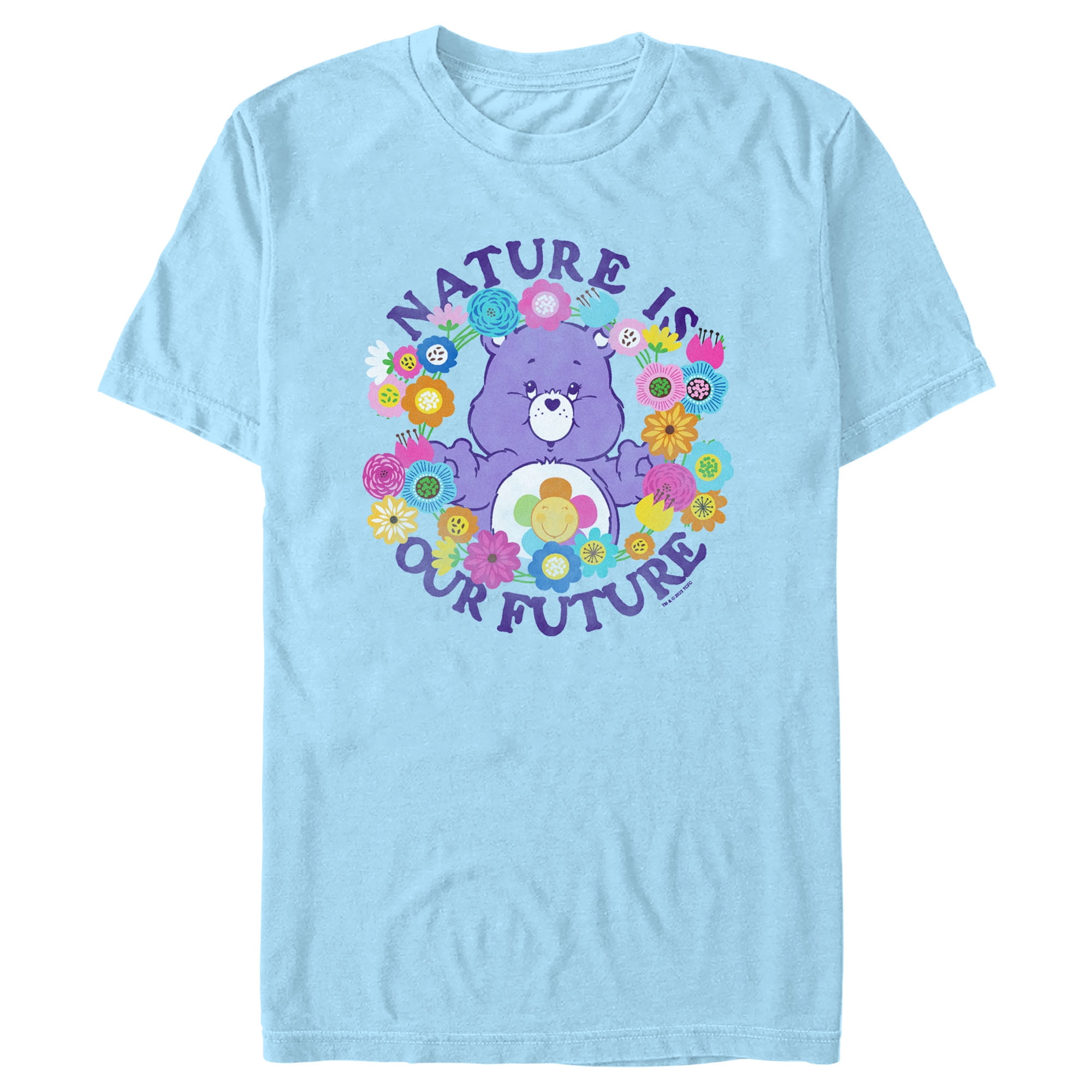 Men's Care Bears Nature Is Our Future Harmony Bear Graphic Tee Light ...