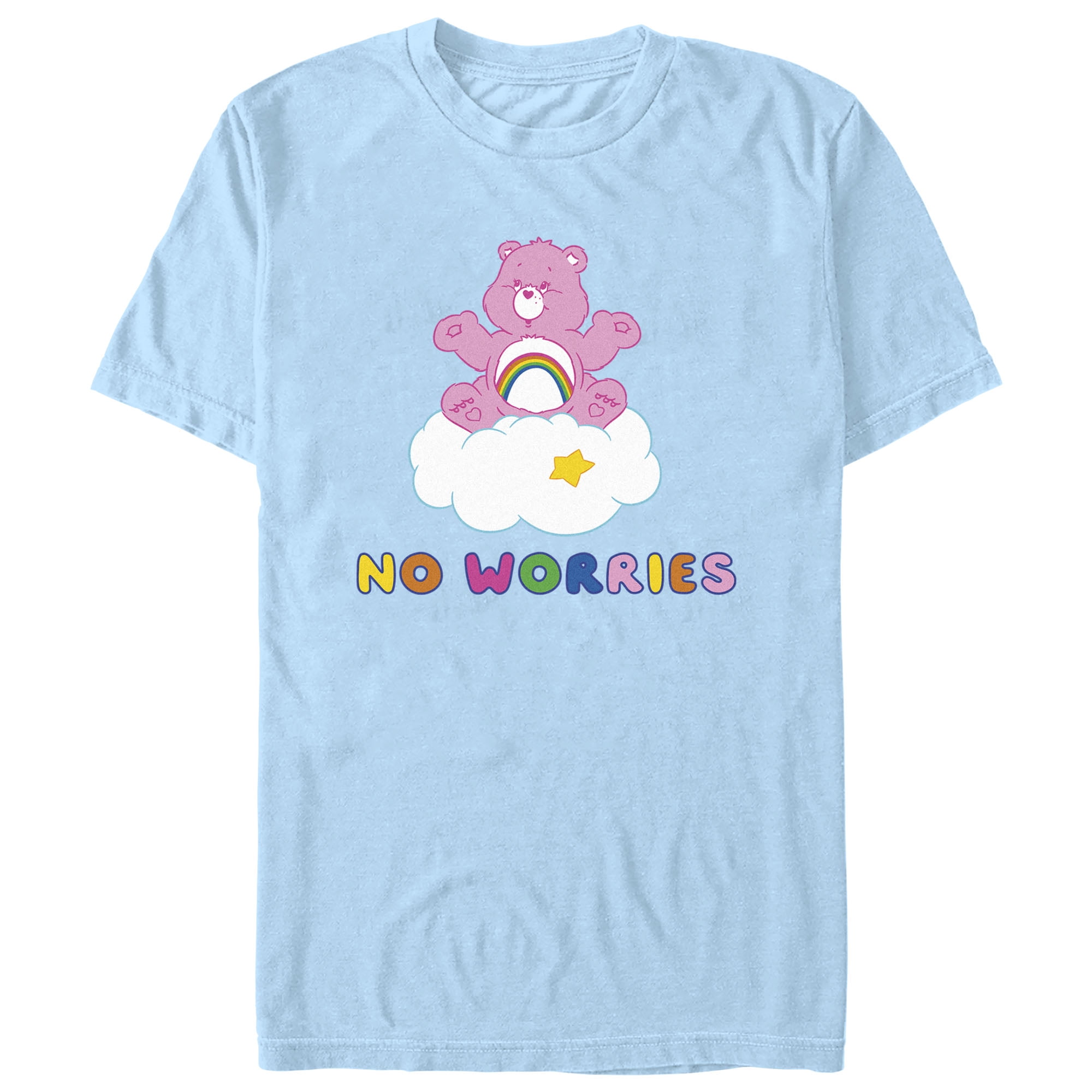 Men's Care Bears No Worries Bear Graphic Tee Light Blue X Large ...