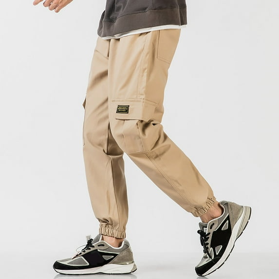 Men's Cargo Pants Baggy Men's Jogger with Pocket Climbing Pants Workout ...