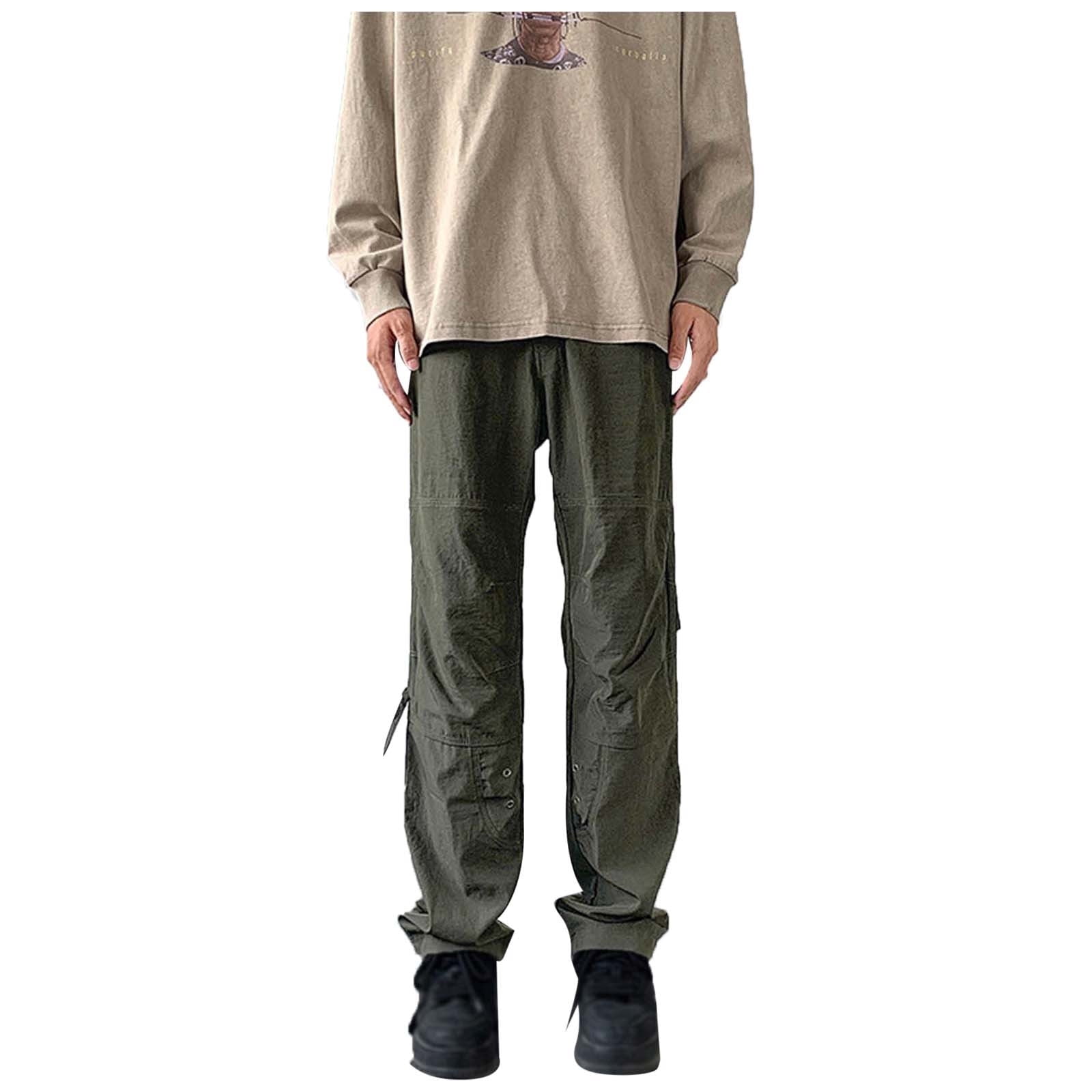 Men's Cargo Pants Big Foam Cute Loose Fit Pants for Men Double Knee ...