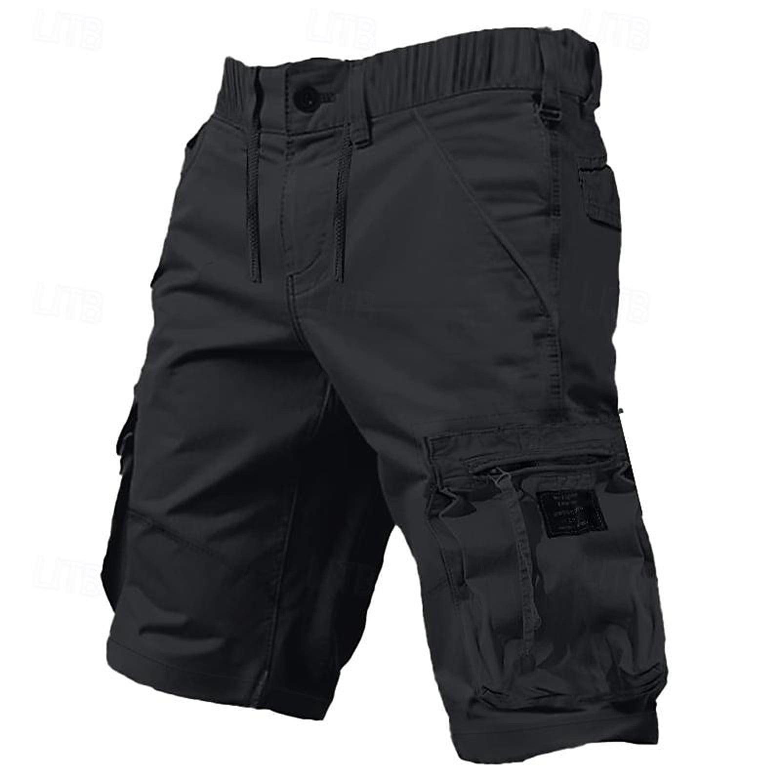 Men's Cargo Pants For Daily Wear Slim Fit With Button Detail For Spring ...