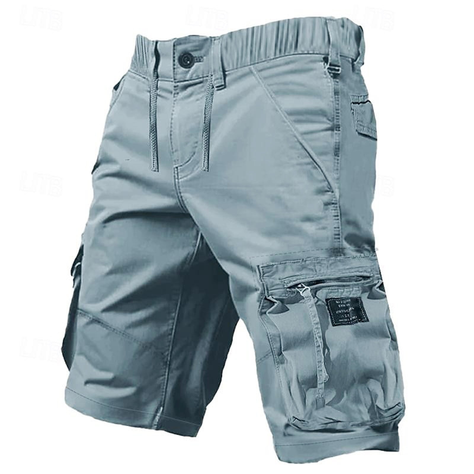 Men's Cargo Pants For Daily Wear Slim Fit With Button Detail For Spring ...