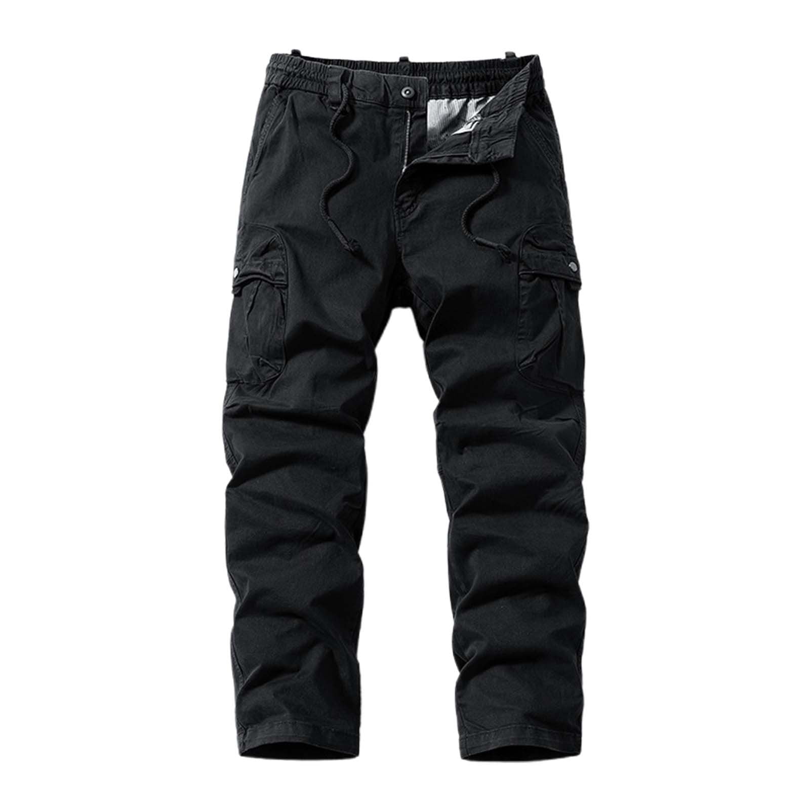 Men's Cargo Pants Many Pockets Pants Kitchen Work for Men Men Cargo ...