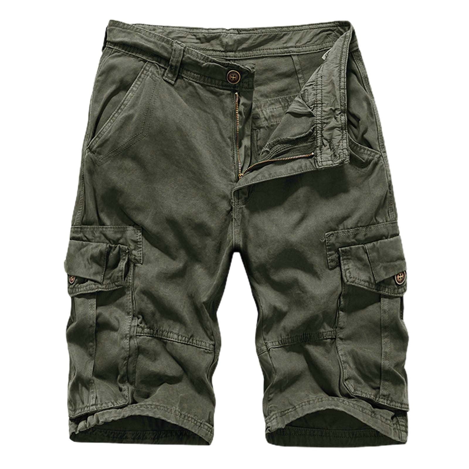 Men's Cargo Pants Relaxed Fit Cargo Pants for Men Work Men Double Knee ...