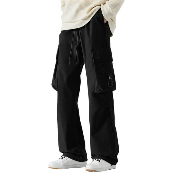Men's Cargo Pants Relaxed Fit Straight Leg Hiking Pants Casual Pants ...