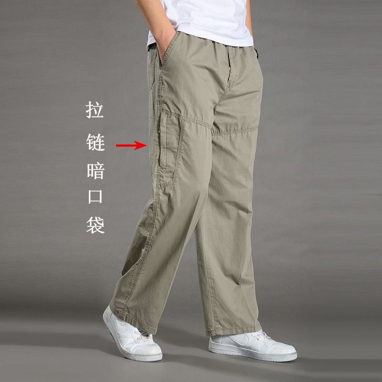 Men's Cargo Pants Summer Spring Cotton Work Wear New In Large Size 6XL ...
