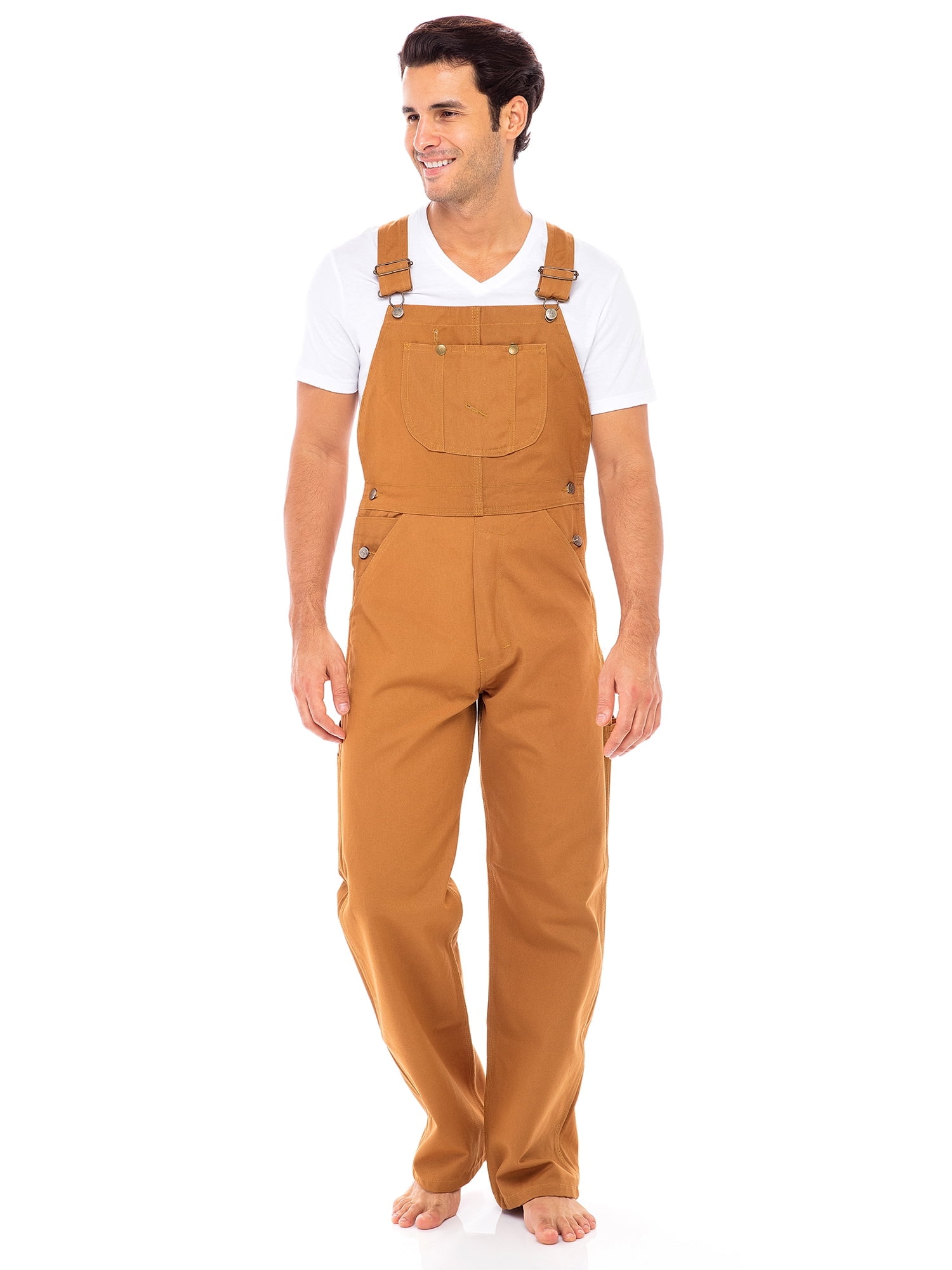 Pro Heavy Duty Men's Carpenter Bib Overalls, Unlined Dungarees, 100% ...