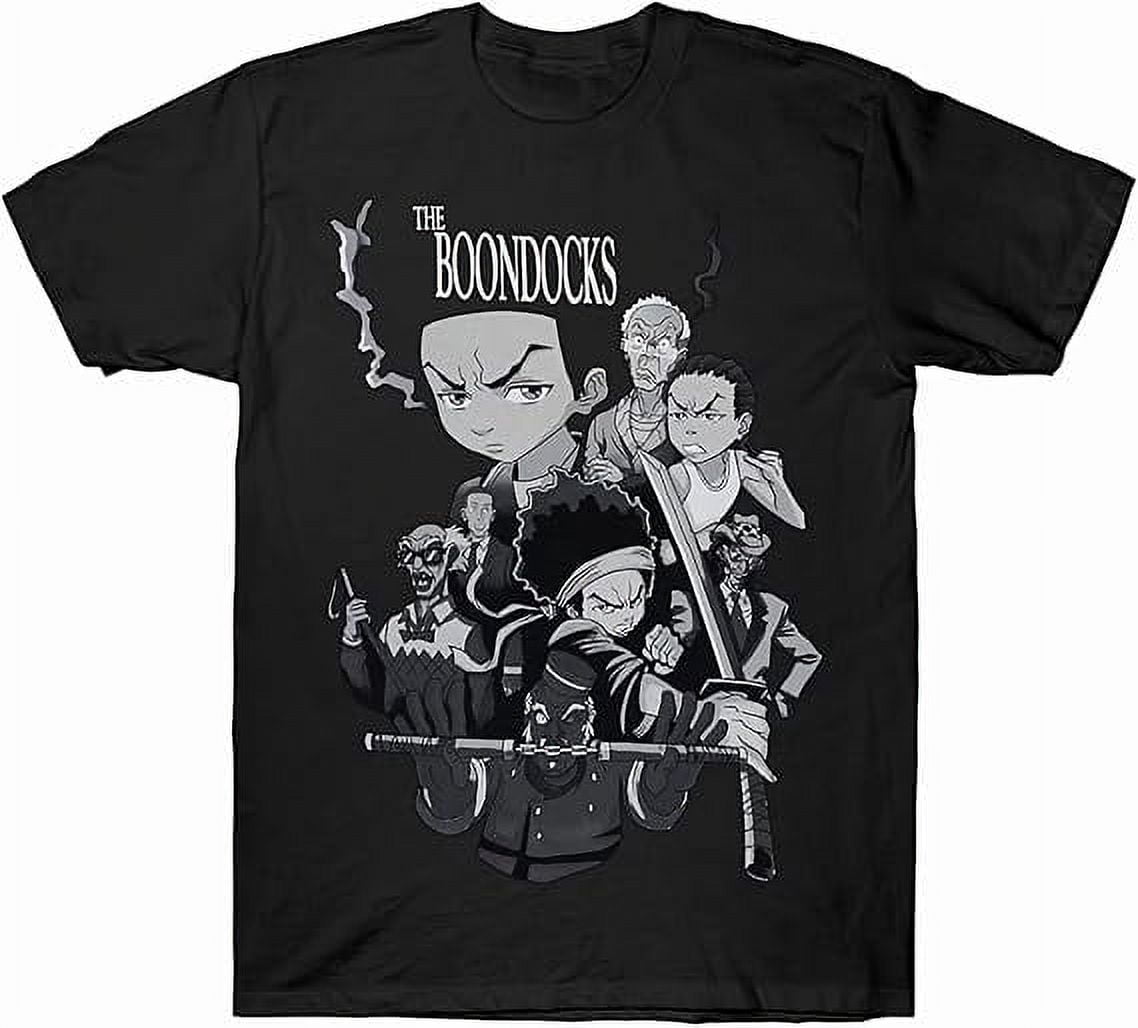 Men's Cartoon Character Graphic T-Shirt - themed patchwork design ...