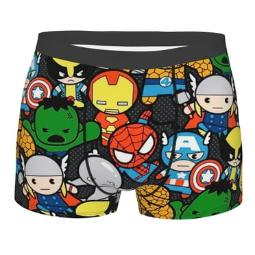 Marvel Kawaii Avengers Superheroes Men's Male Boxer Shorts 17KW001MBXYT ...