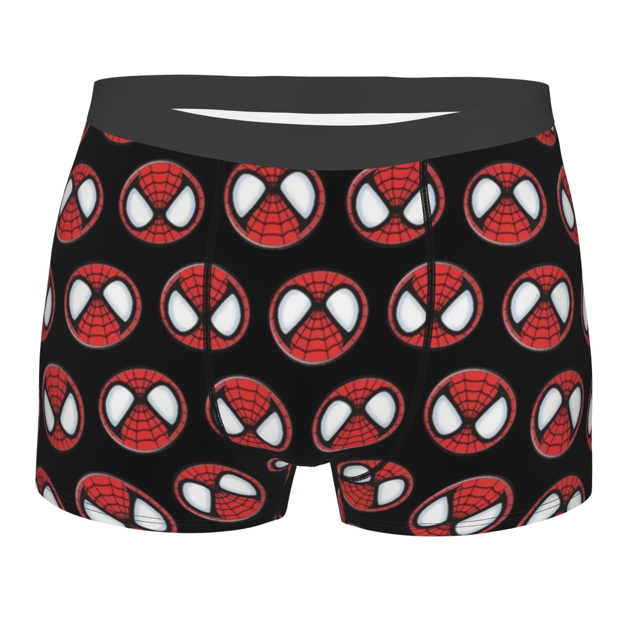 Men's Cartoon Spider-Man Head Boxer Briefs Funny Boxer Shorts Hilarious ...